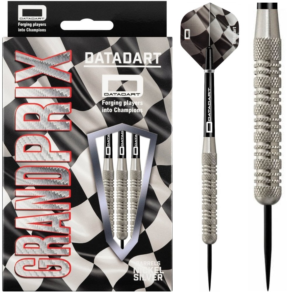 Datadart Grand Prix Nickel Silver Steel Tip Darts - 20 Gram