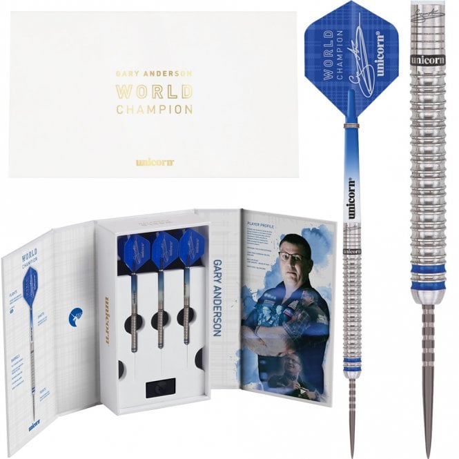 Unicorn Gary Anderson World Champion Deluxe Tungsten Darts - Phase 3