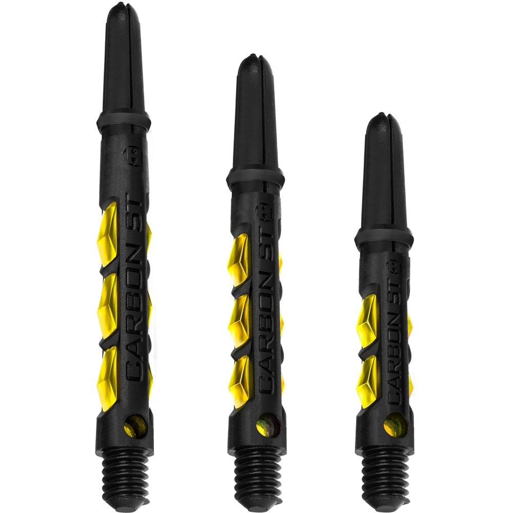 Harrows Carbon ST Dart Stems - Black with Yellow