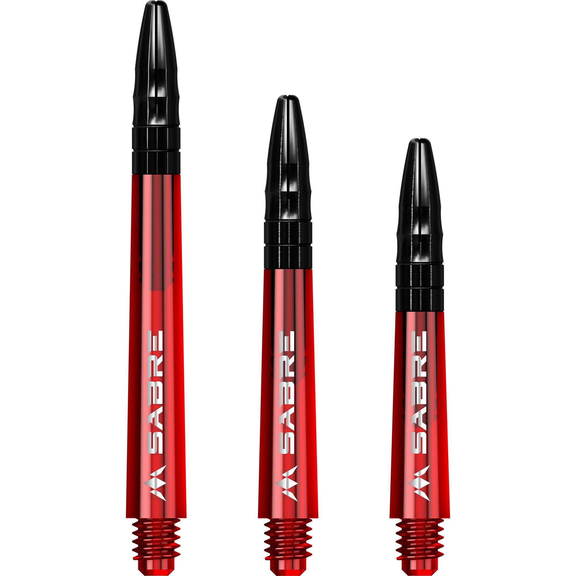 Mission Sabre Dart Stems - Red Base with Black Top